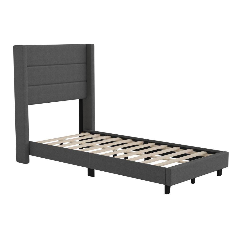 Carnegy Avenue Gray Wood Frame Twin Platform Bed CGA-YK-503980-CH-HD ...