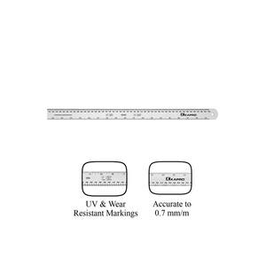 WEN 12 in. Aluminum Triangular Architect Ruler with Laser-Etched ...