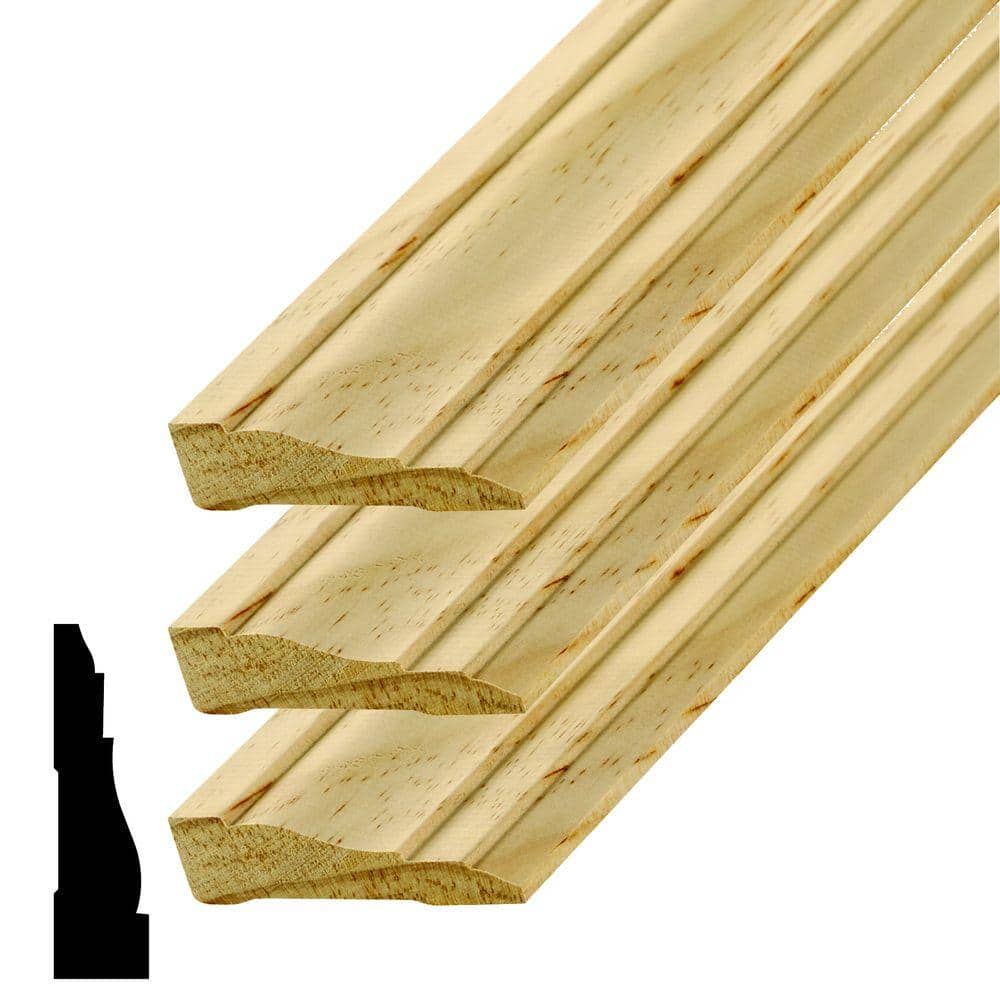 Alexandria Moulding WM 361 11/16 in. x 2-1/2 in. x 84 in. Pine Pre ...