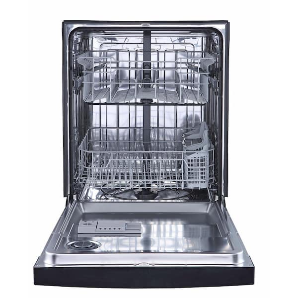 Seasons 24 in. Front Control Dishwasher in Black SDW2FCMB - The Home Depot