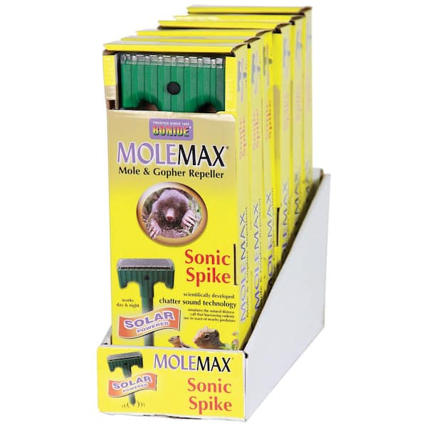 Exhart Molemax Solar Mole Spike Electronic Repellent 90077 - The Home Depot