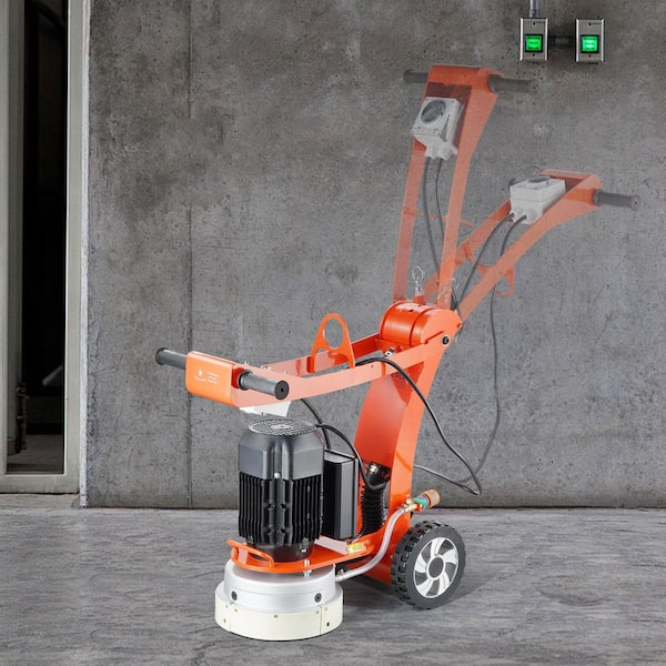 SKYSHALO Electric Concrete Floor Grinder 10 in. Walk-Behind Grinder 1 ...