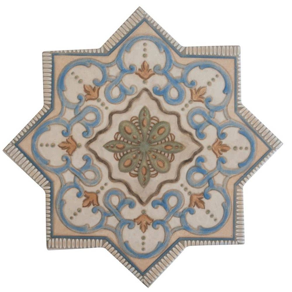 Apollo Tile Terralis 7 in. x 7 in. Matte Terracotta Soft Gray-Blue ...