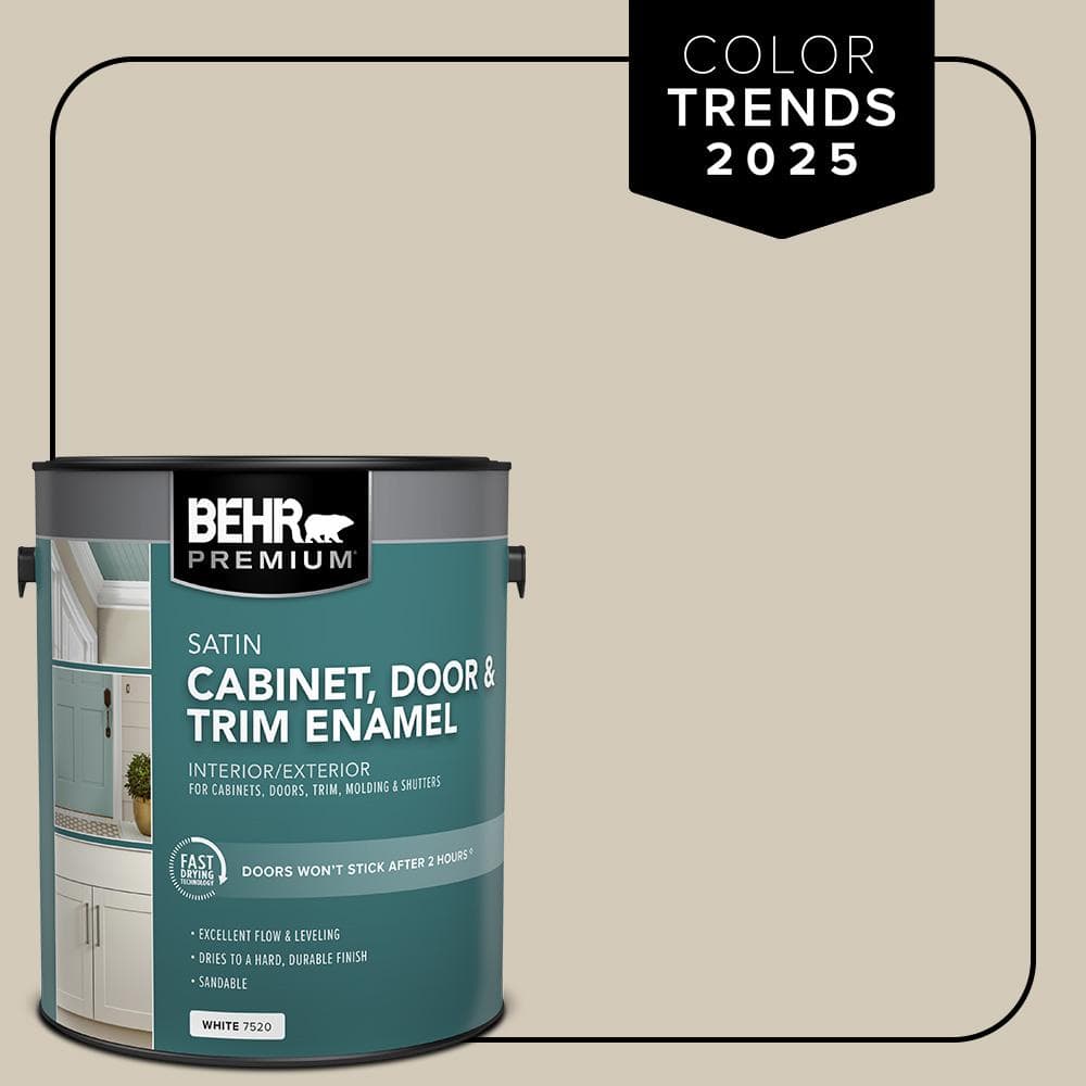 BEHR PREMIUM 1 gal. Designer Collection #DC-010 Even Better Beige Satin ...