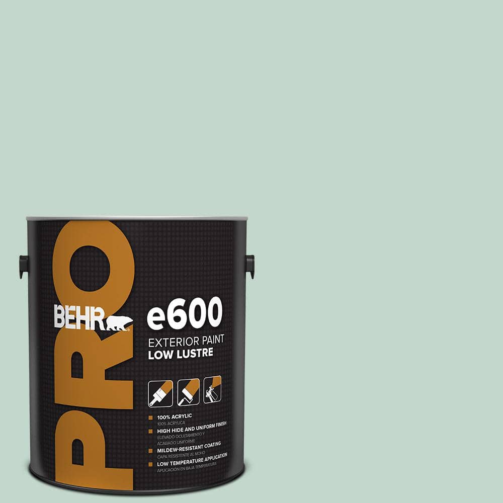 BEHR PRO 1 gal. #470E-3 Aqua Smoke Low Luster Exterior Paint PR62001 ...