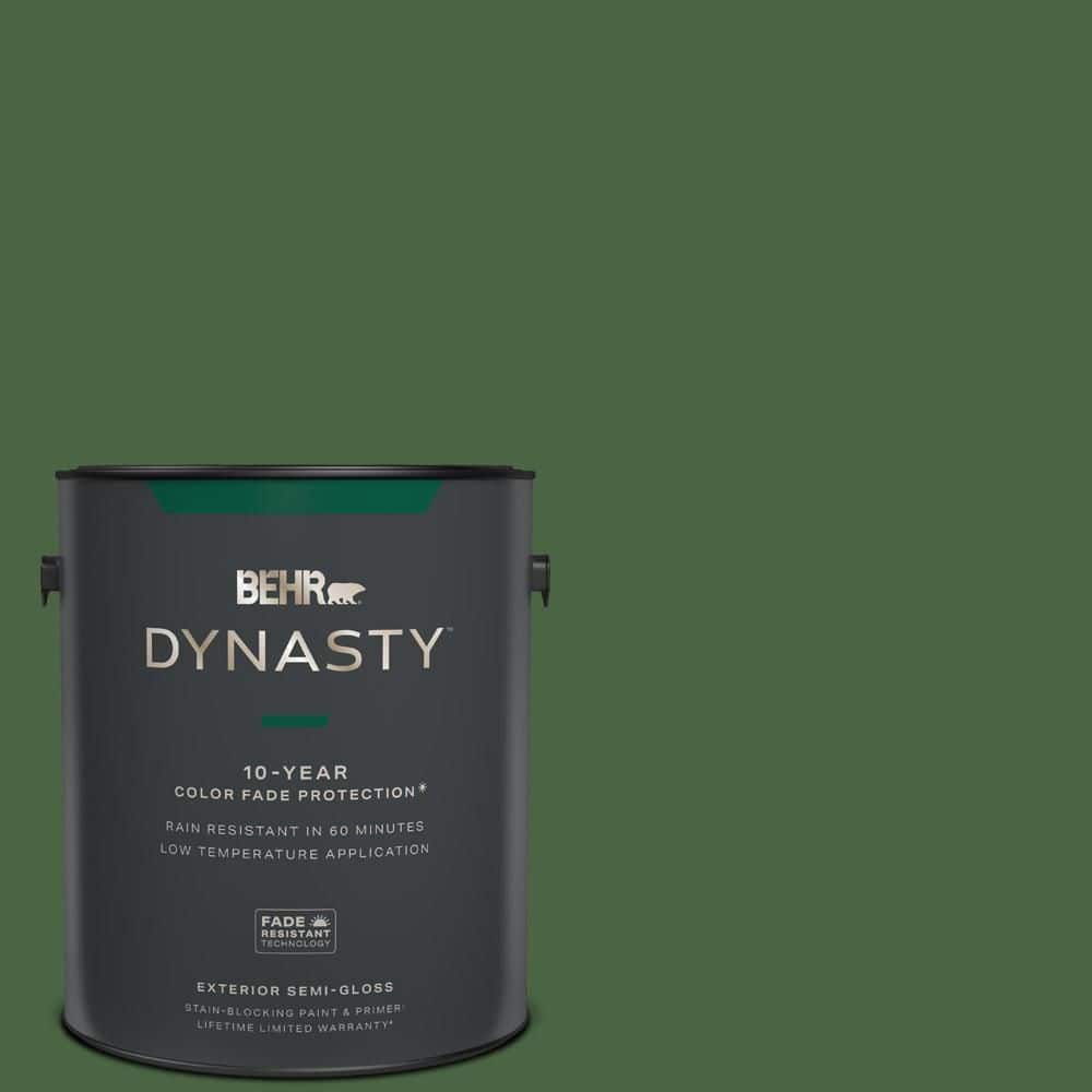 BEHR DYNASTY 1 gal. #S400-7 Deep Viridian Semi-Gloss Exterior Stain ...