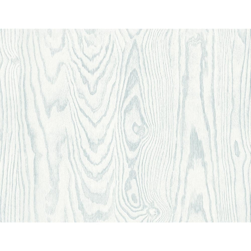 Seabrook Designs 60.75 sq. ft. Soft Blue Kyoto Faux Woodgrain ...
