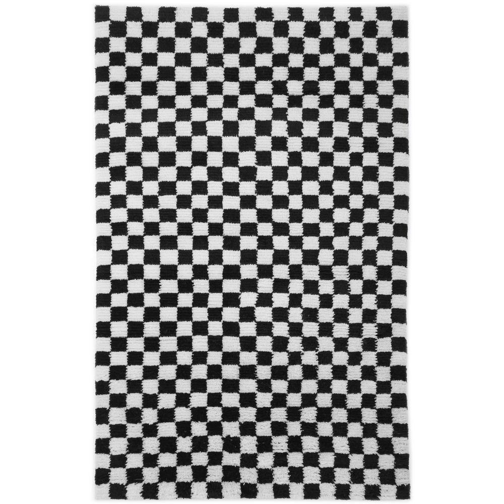 Solo Rugs Stamford Contemporary Black 8 ft. x 10 ft. Area Rug S3411 ...