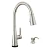 Delta Greydon Touch2O with Touchless Technology Single-Handle Pull Down ...
