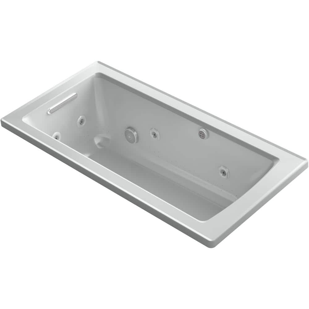 KOHLER Archer 60 in. Rectangular Drop in Whirlpool and Air Combination ...