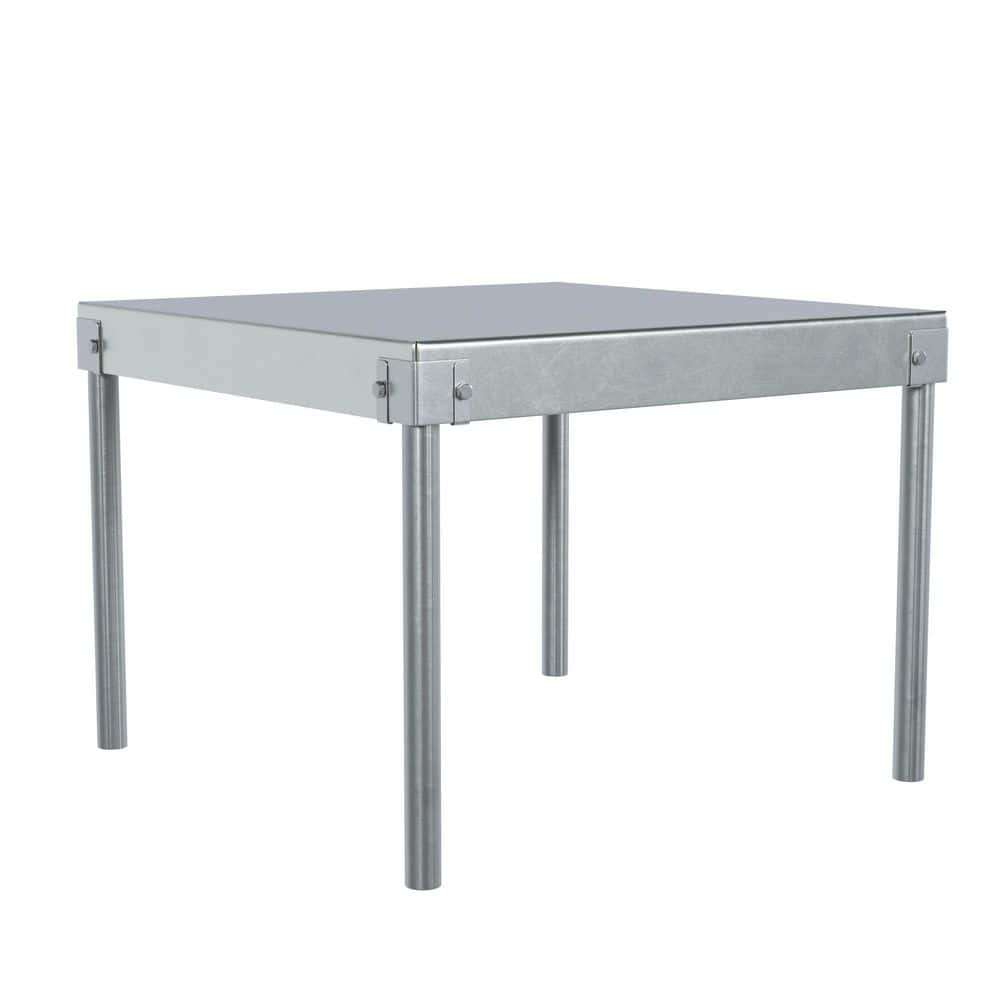 JONES STEPHENS 24 in. Galvanized Water Heater Stand, Square J36208 ...