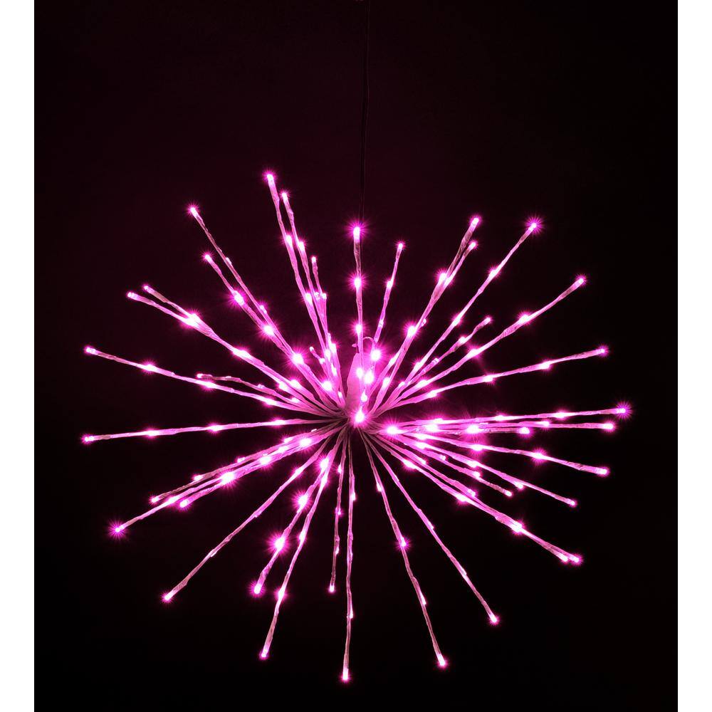 HOLIDYNAMICS HOLIDAY LIGHTING SOLUTIONS 24 in. Pink LED Christmas ...