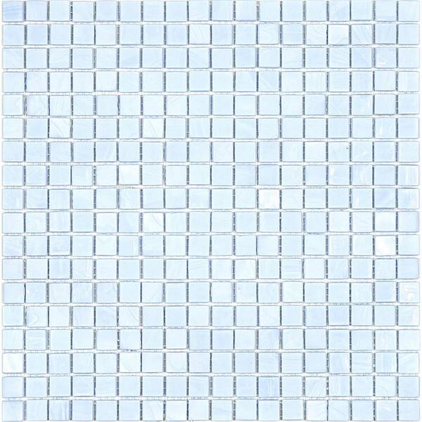Apollo Tile Skosh 4 in. x 6 in. Glossy Light Blue Glass Mosaic Uniform ...