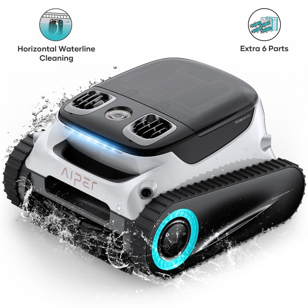 AIPER Scuba N1 Pro Cordless Robotic Pool Vacuum - Automatic Pool Vacuum ...
