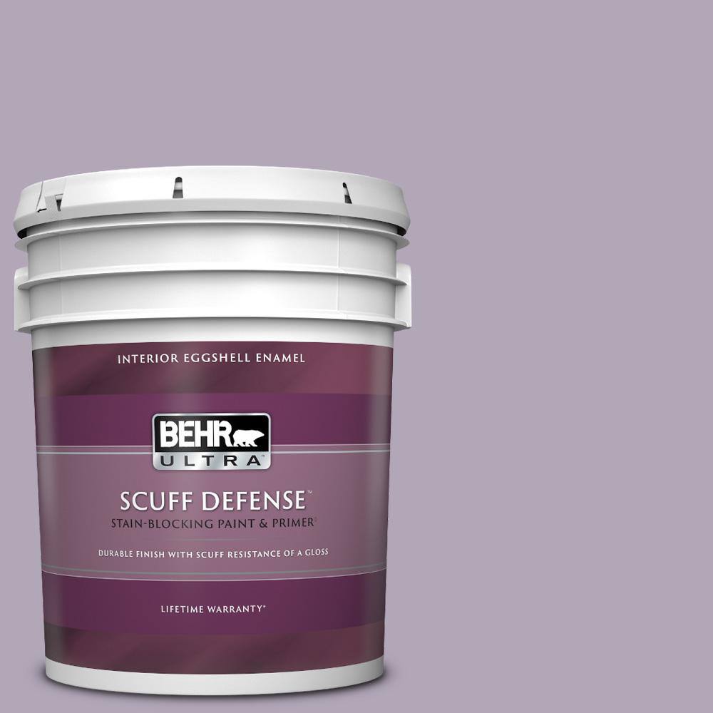 BEHR ULTRA 5 gal. #660F-4 Plum Frost Extra Durable Eggshell Enamel ...