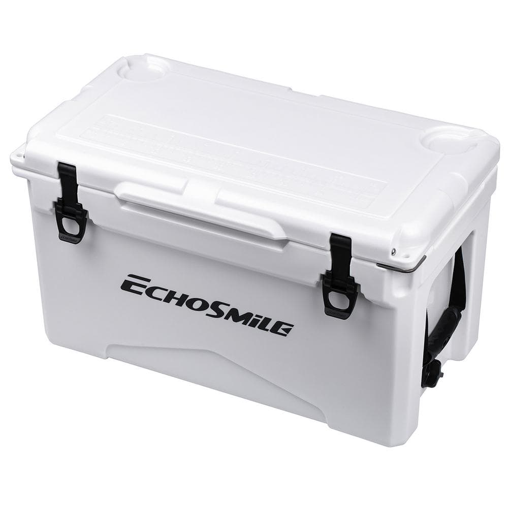 Tunearary 35 qt. Outdoor White Insulated Box Cooler with Stretch Lock ...