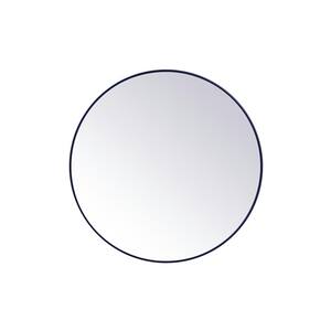Large Round Brass Modern Mirror (45 in. H x 45 in. W) WM9690Brass - The ...