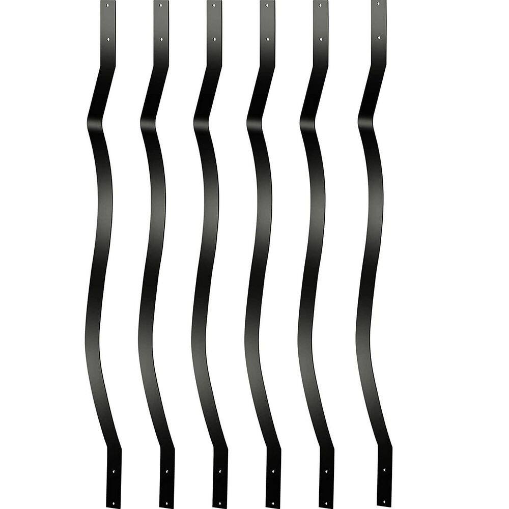Afoxsos 61-Pack Metal Deck Spindles, 32.25 in. H x 1 in. W, Cast Iron ...