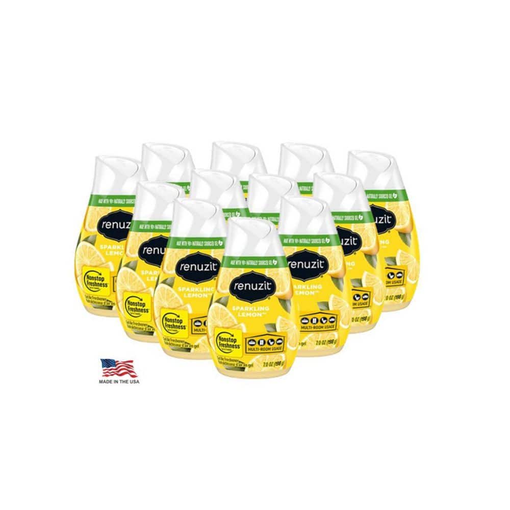 Renuzit 7oz Sparkling Lemon Adj Cone Solid Air Freshener (12ct Case ...