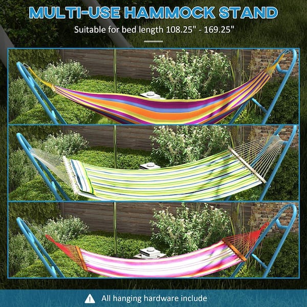 ITOPFOX Steel Portable Adjustable Frame Hammock Stand with Weather ...