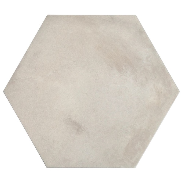 Ivy Hill Tile Dash Gray Sabbia 8.5 in. x 0.35 in. Matte Hexagon ...