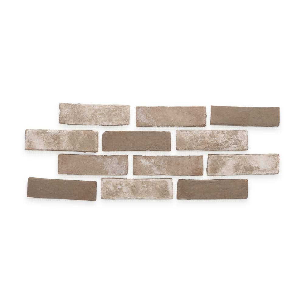 Brickwebb 28 in. x 10.5 in. x .5 in. Telluride Brick Sheets - Flats ...