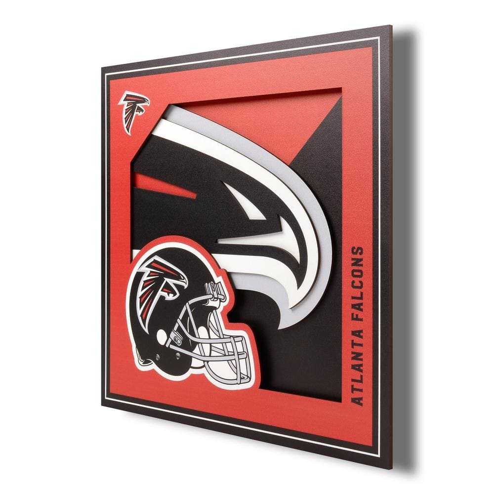 NFL Atlanta Falcons 3D Logo Series Wall Art - 12x12 2507231 - The Home ...