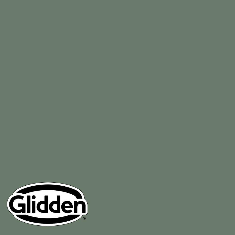 Glidden Essentials 1 gal. PPG1134-6 English Ivy Satin Exterior Paint ...