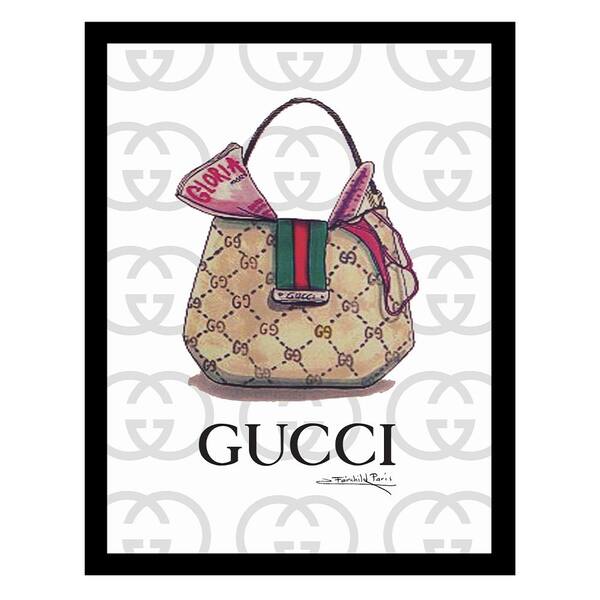 Designer Handbag by Fairchild Paris 1-Piece Framed Graphic Print ...