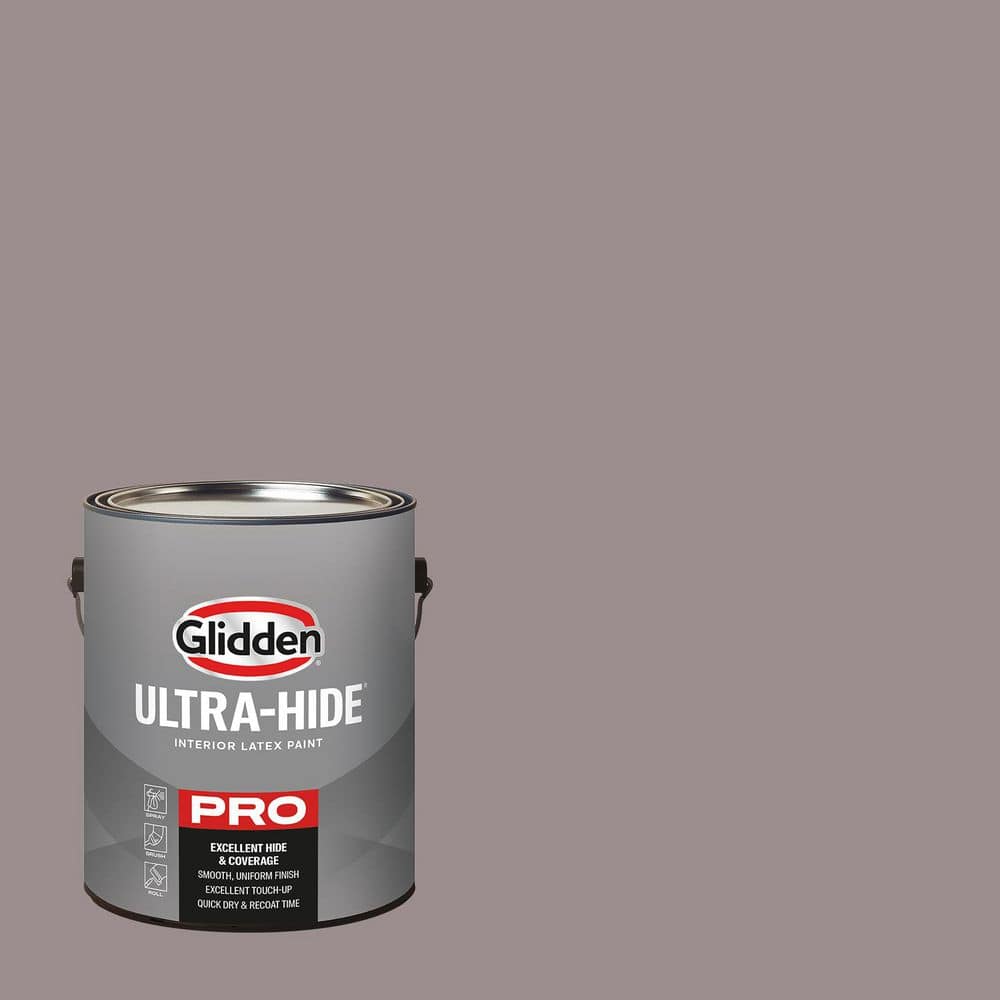 Glidden Ultra-Hide 1 gal. PPG1014-5 Gray Violet Ultra Flat Interior ...