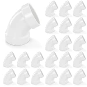 PLUMBFLEX 4 in. White Rigid PVC DWV Cap, Hub Connection End Cap Fitting ...