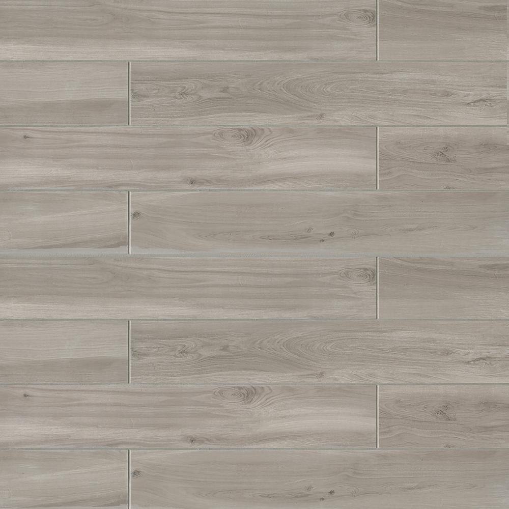 Bedrosians Refined 6 In X 36 In Honed Grey Porcelain Tile 21 Sq Ft
