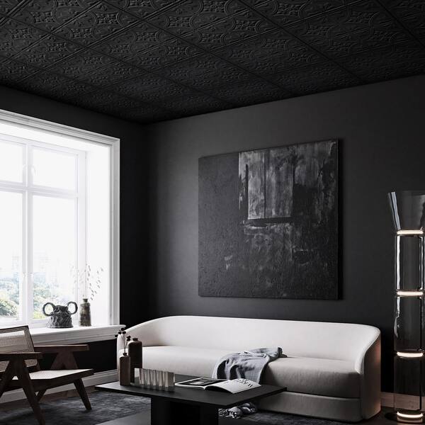 Black Drop Ceiling Tiles | Shelly Lighting