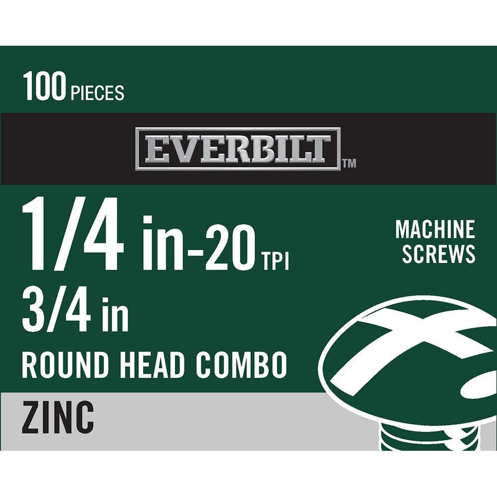 Reviews for Everbilt 1/4 in.-20 x 3/4 in. Zinc Plated Combo Round Head ...