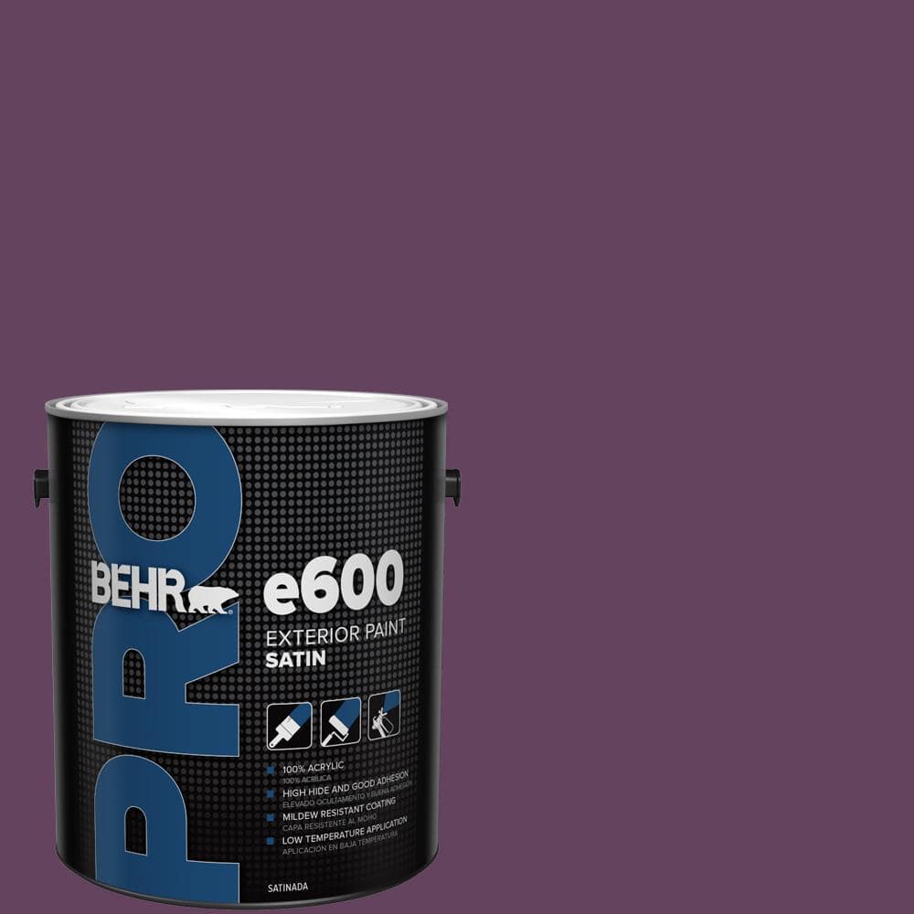 BEHR PRO 1 gal. #BIC-36 Grape Fizz Satin Exterior Paint PR64301 - The ...