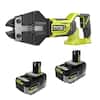 RYOBI ONE+ 18V Cordless Bolt Cutters with 6.0 Ah HIGH PERFORMANCE ...