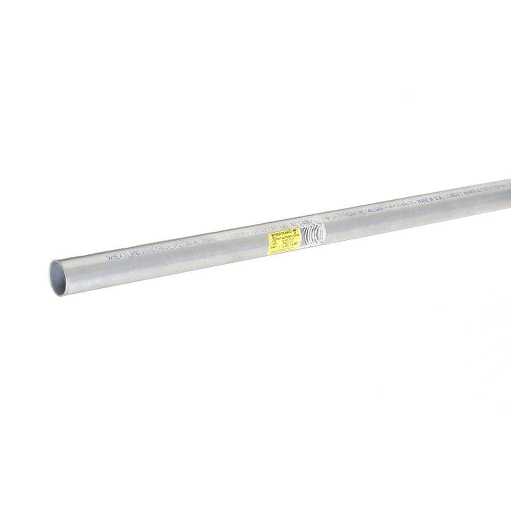 Wheatland Tube 1 in. x 10 ft. EMT Metal Tubing Conduit 0550210000 - The ...