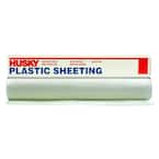 Husky 12 ft. x 200 ft. Clear 2 mil Plastic Sheeting CF0212-200C - The Home Depot