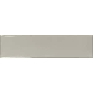 EMSER TILE Sphere Fawn 2.95 in. x 11.81 in. Glossy Brick Look Ceramic ...