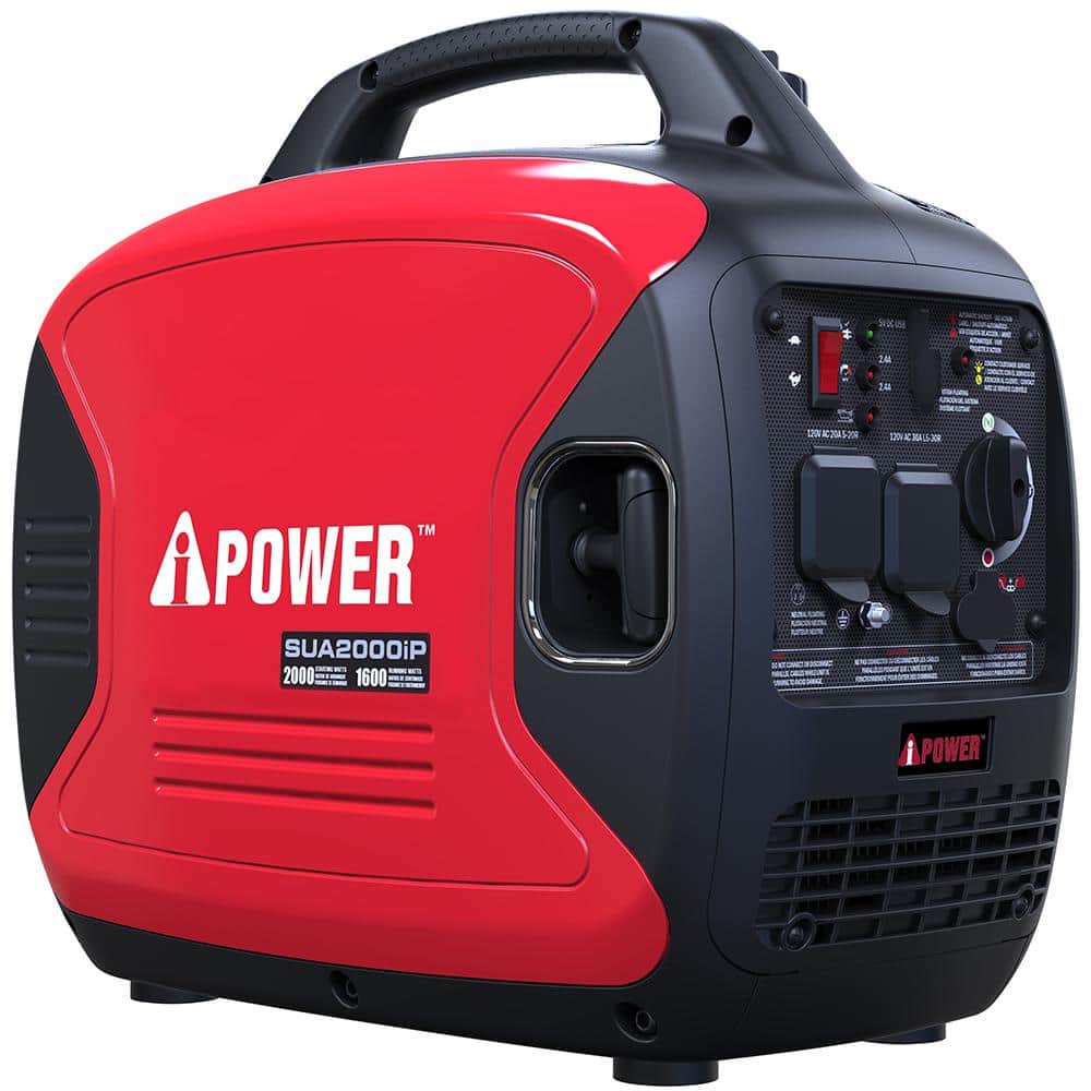 A-iPower 2000-Watt Recoil Start Gasoline Powered Inverter Generator ...