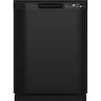 GE 24 in. Built-In Tall Tub Front Control Black Dishwasher with ...
