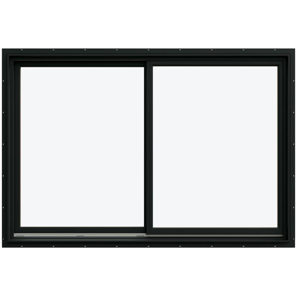 JELD-WEN 71.3125 in. x 47.5625 in. W-5500 Left-Hand Sliding Wood Clad ...