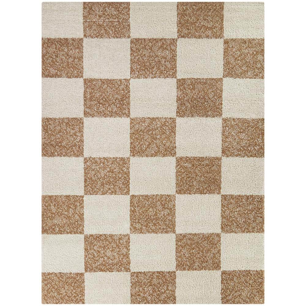 BALTA Reinhart Brown 8 ft. x 10 ft. Checkered Area Rug 3116785 - The ...