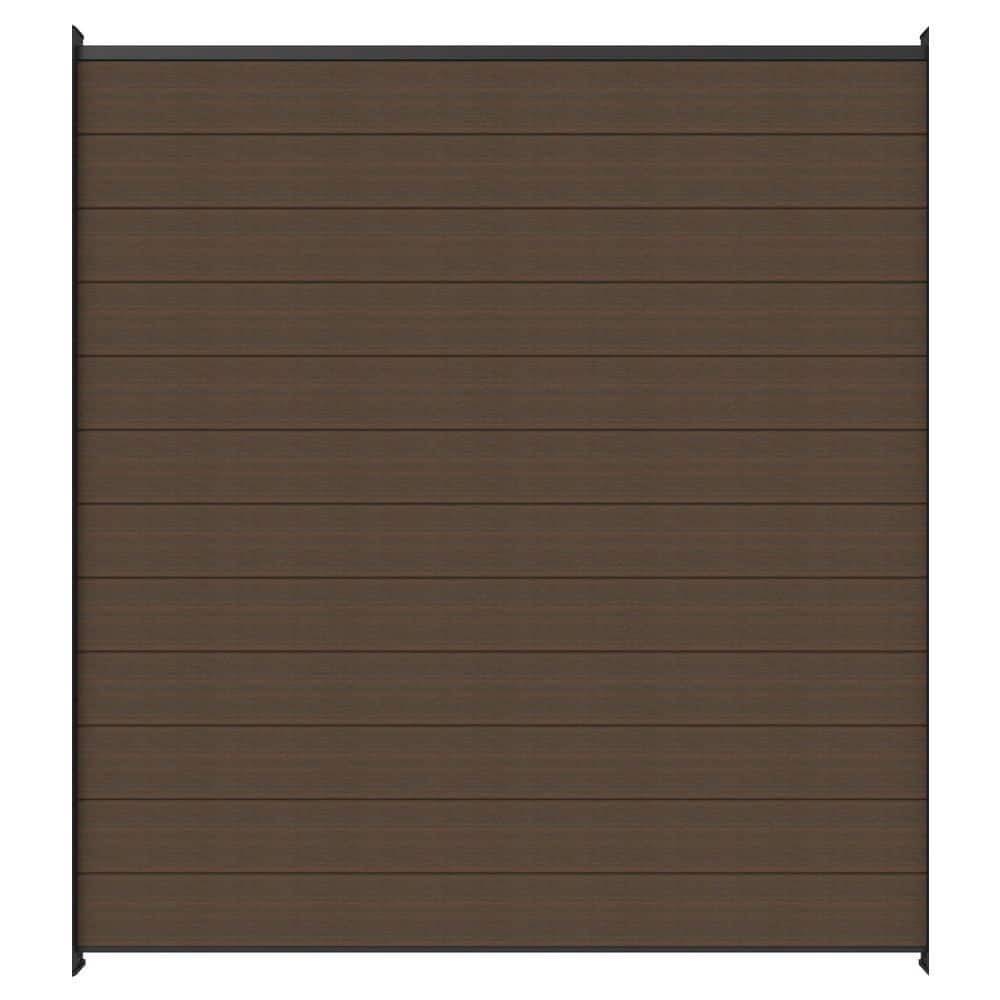 NewTechWood UltraEasy Flat Style Enclosures 6 ft. x 6 ft. Brazilian Ipe ...