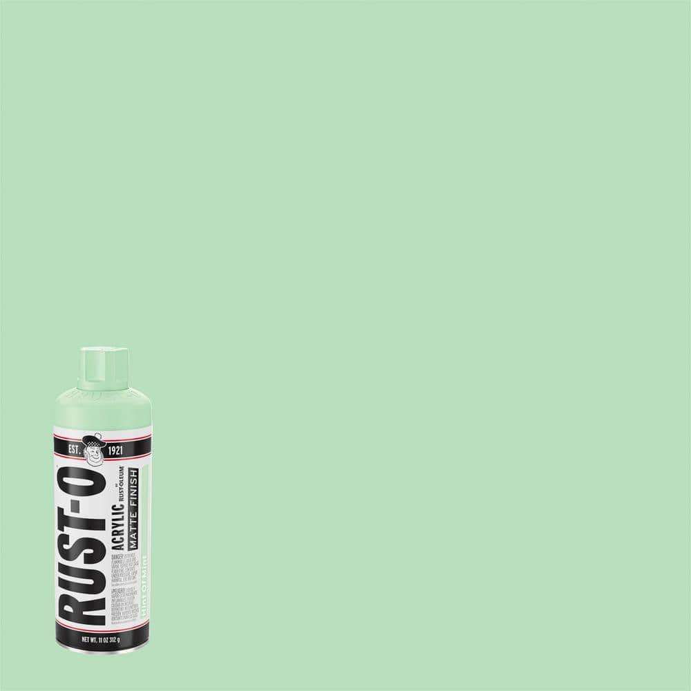 Rust-O 11 oz. Rust-O Matte Hint of Mint Spray Paint (Case of 6) 392205 ...