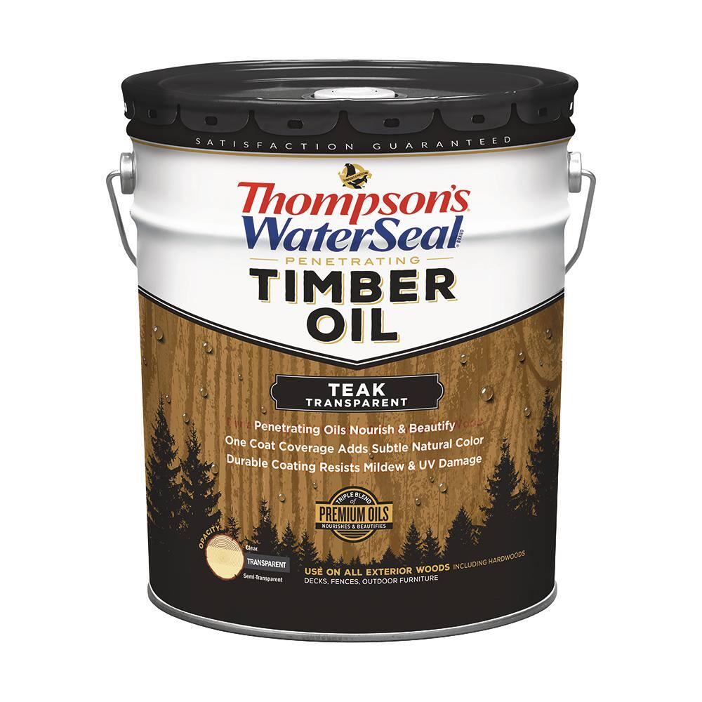 Thompson's WaterSeal 5 gal. Transparent Teak Penetrating Timber Oil ...