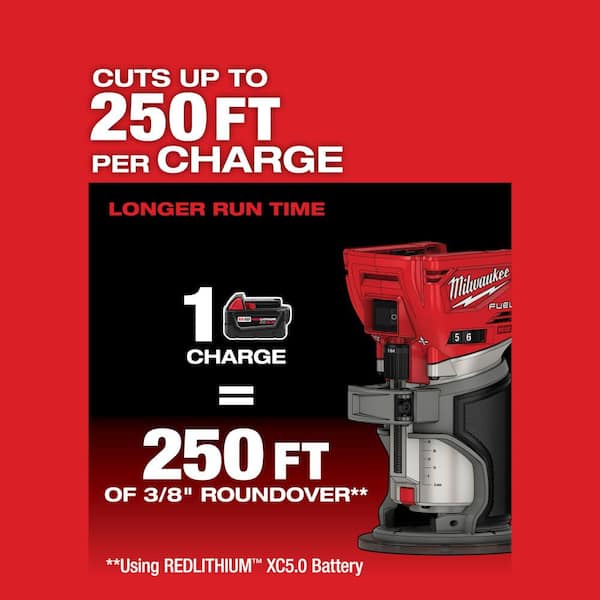 Milwaukee M18 FUEL 18V Lith-Ion Brushless Cordless Compact Router w/ 1/ ...