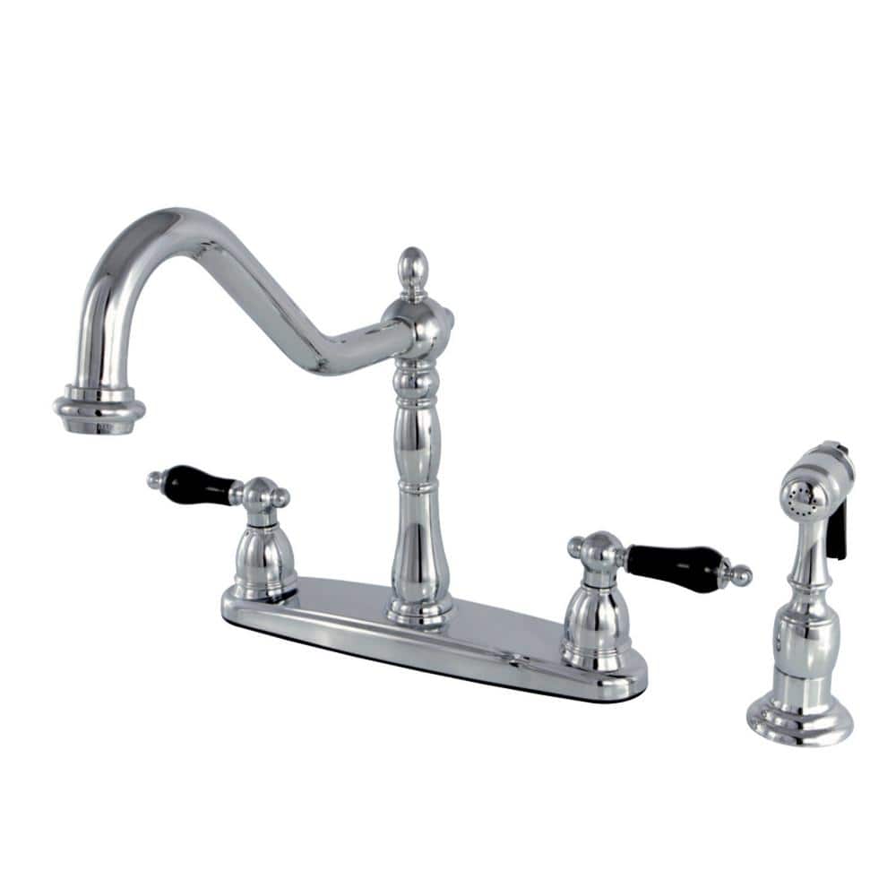 Kingston Brass Duchess 2-Handle Standard Kitchen Faucet with Side ...