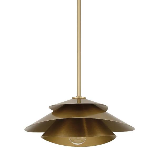 Hunter Fan Company Hunter Hiro 1 Light Alturas Gold Cone Pendant ...