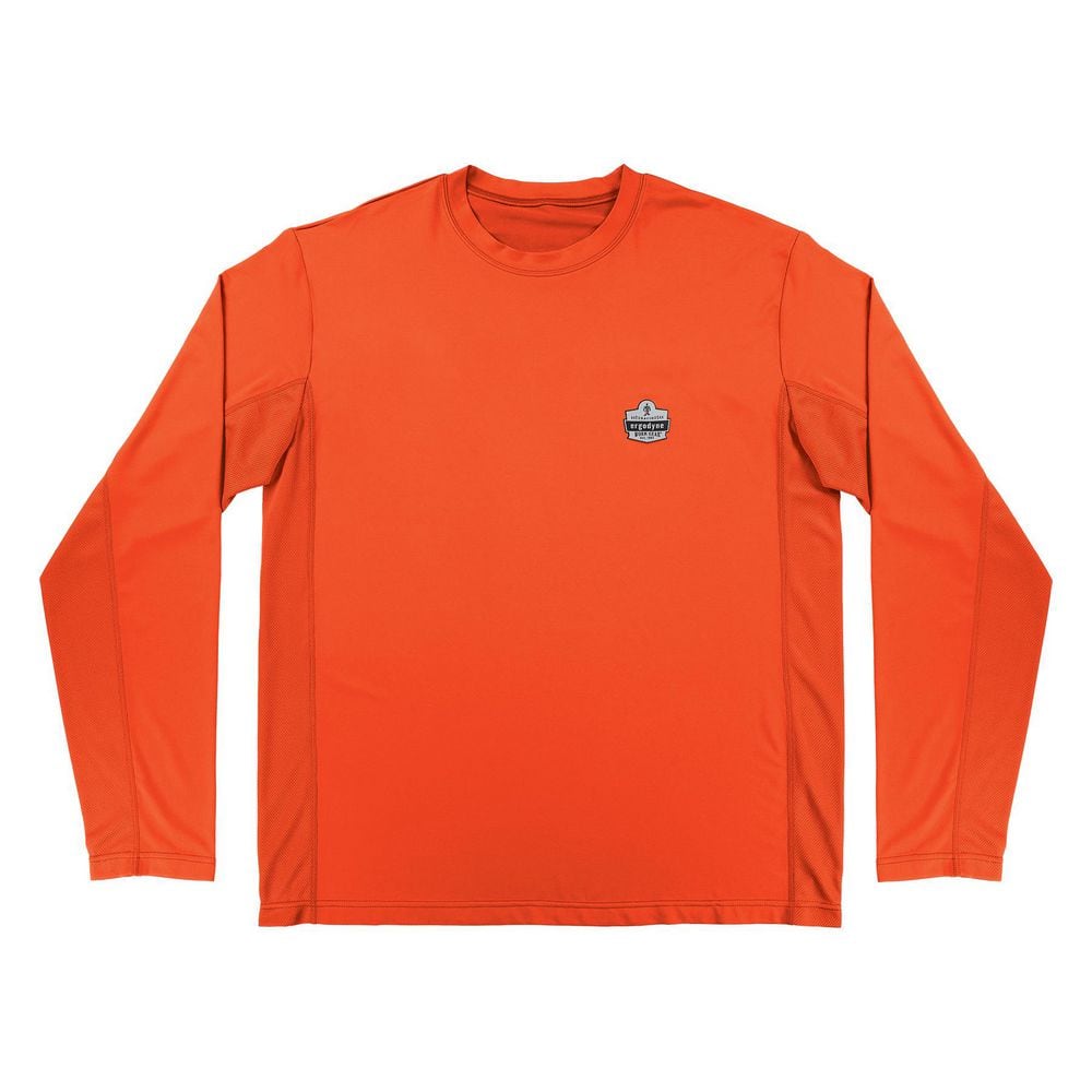 Ergodyne Chill-Its 6689 Men's Medium, Orange Cooling Long Sleeve Shirt ...